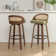 George Oliver Leeana Swivel Faux Leather Counter & Bar Stools & Reviews | Wayfair